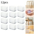 Geege 12Pcs Rubber Chair Leg Rectangle Covers Furniture Table Feet ...