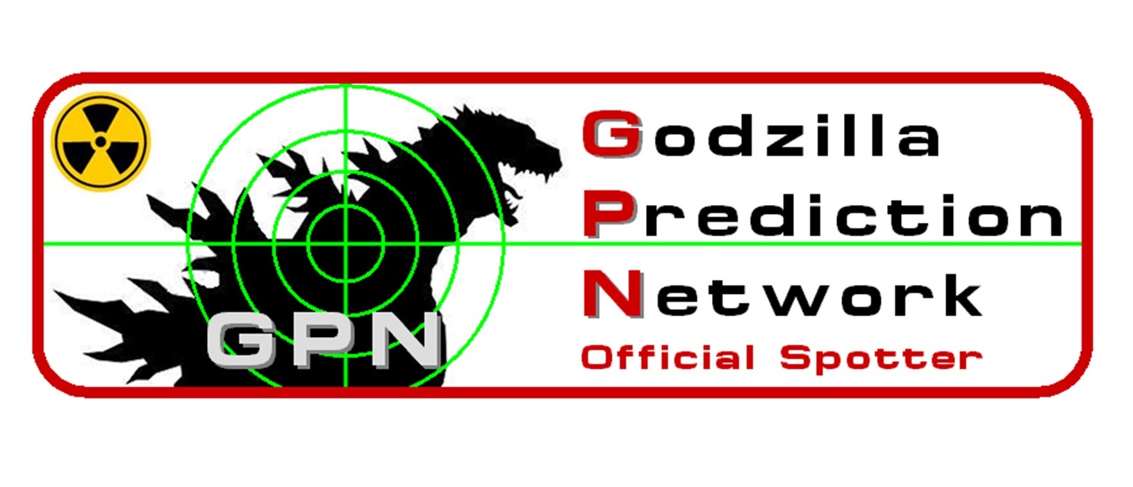 Godzilla Prediction Network - Official Spotter Cling Windshield Decal ...