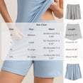 Cagogo Women's Elastic Waist Shorts with Pockets Solid Casual Loose ...