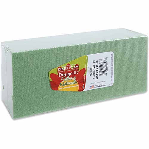 FloraCraft Floral Desert Dry Foam Brick-2.6"X3.4"X7.8" - Walmart.com