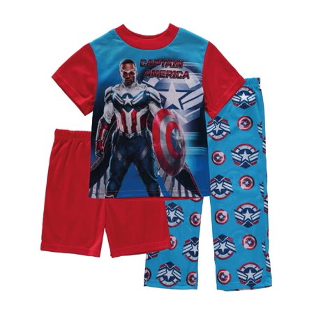 3 Pc Boys New Captain America Sleep Set - 4 Red | Walmart Canada