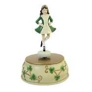 Irish Music Box W. Celtic Harp, Green Clovers & Ribbon - Jack and Jill ...