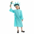 Statue of Liberty Halloween Cosplay Costume, Lady Liberty Dress Role ...