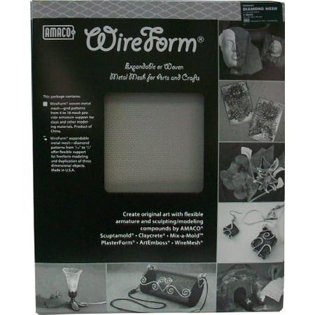 Amaco Diamond Wire Form Metal Mesh Sheet (Pack of 3) | Walmart Canada