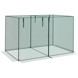 Outsunny 10 x 6.5ft Crop Cage, Double Doors Plant Protection Tent ...