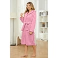 HEARTNICE Fuzzy Robes for Women, Long Plush Hooded Fluffy Warm ...