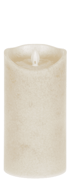 Ganz Linen Led Mottled Wax Pillar - Walmart.com