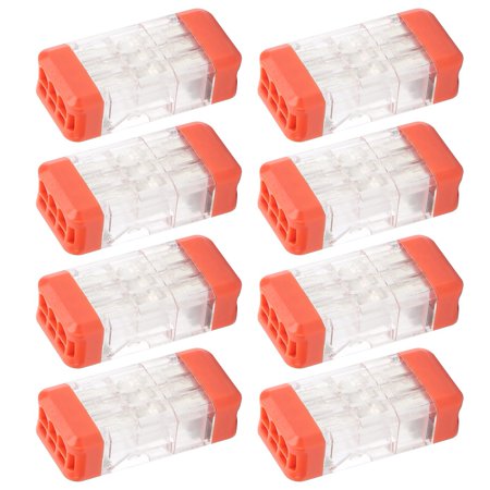 EZSPTO Wire Conductor,10pcs Quick Connectors Transparent 2‑In‑4‑Out ...