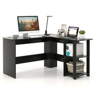 Bestier Reversible 60 inches L Shaped Computer Desk with Storage ...