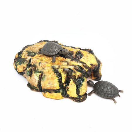 Reptile Cave Resin Basking Platform Shaped DIY Hides Fish Tank Aquarium ...