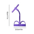 4-Tube Sit-Up Resistance Band, Upgraded Pedal Exerciser for Abs Legs ...