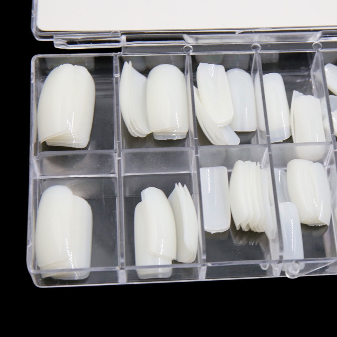 100pcs White Plastic Full Cover False Nail Beauty Art Tips Decor Nails