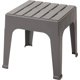 Adams Big Easy Square Polypropylene Stackable Side Table, Gray (18.9" x ...
