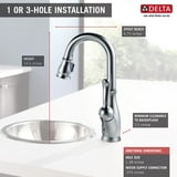 Delta Leland: Single Handle Pull-Down Bar / Prep Faucet - Walmart.com
