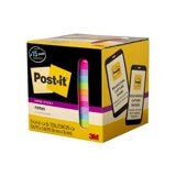 Post-it Super Sticky Notes, 3 in x 3 in, Assorted Bright Colors, 15 ...