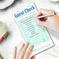 5 Pack Guest Check Books, Server Note Pads for Restaurant, Green Waiter ...