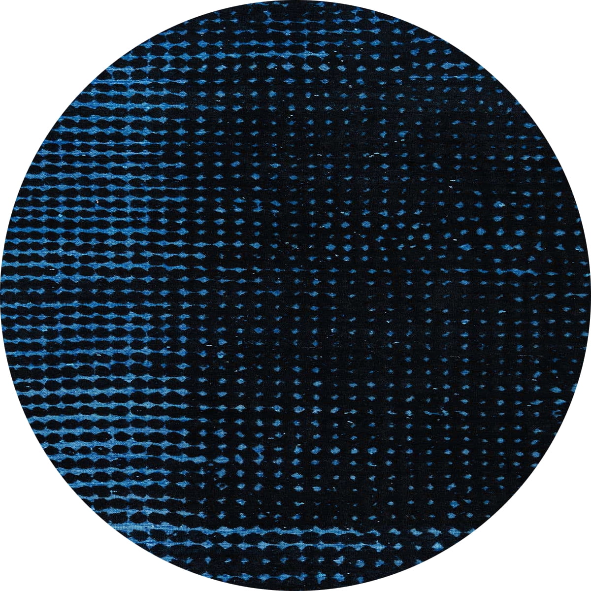 Ahgly Company Indoor Round Abstract Black Abstract Area Rugs, 6' Round ...