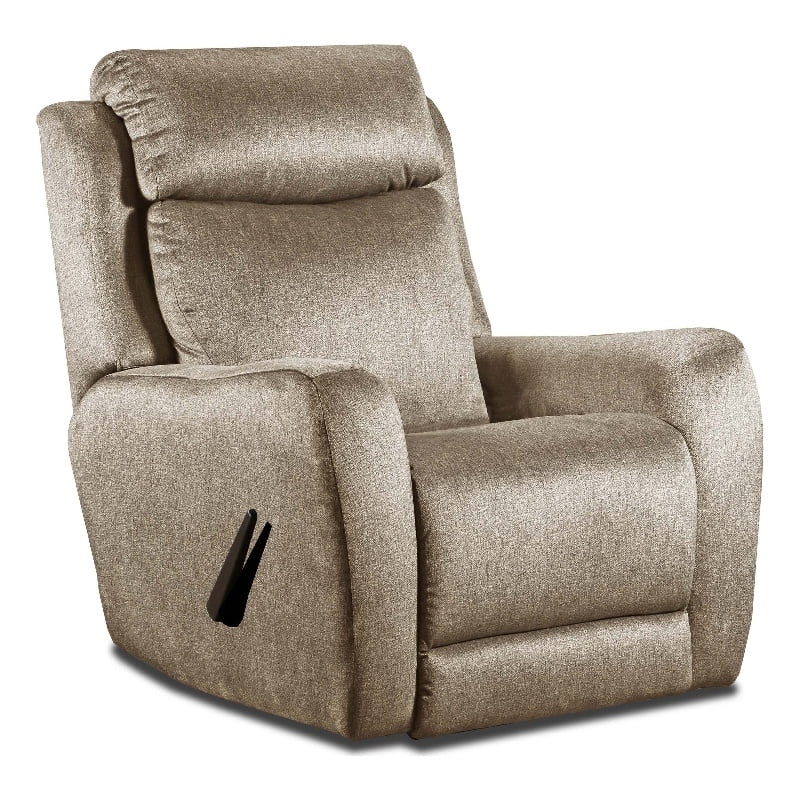 Southern Motion View Point Fabric Swivel Rocker Recliner in Brown ...