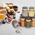 18 Pack Spice Rack Organizer with Preprinted Seasoning Label Stickers ...