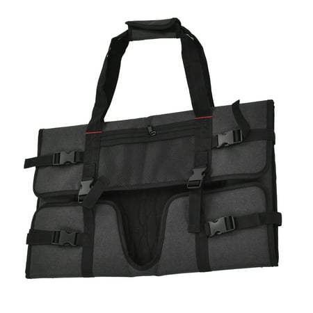 24 Inch Monitor Carrying Bag, Velvet Lining Back Mesh Pocket Black ...