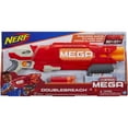 Nerf N-strike Mega Doublebreach Blaster, Includes 6 Mega Whistler darts ...
