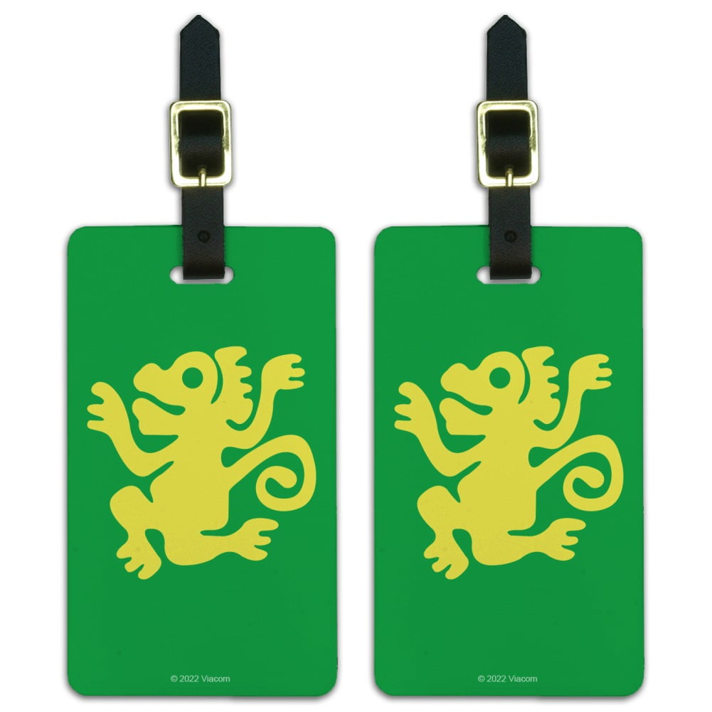 Hidden Temple Green Monkeys Luggage ID Tags Suitcase Carry-On Cards ...