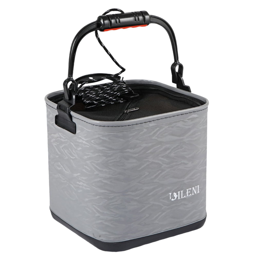 Folding Bucket Fishing Box Eva 3D Textured Fish Bucket For Outdoor ...