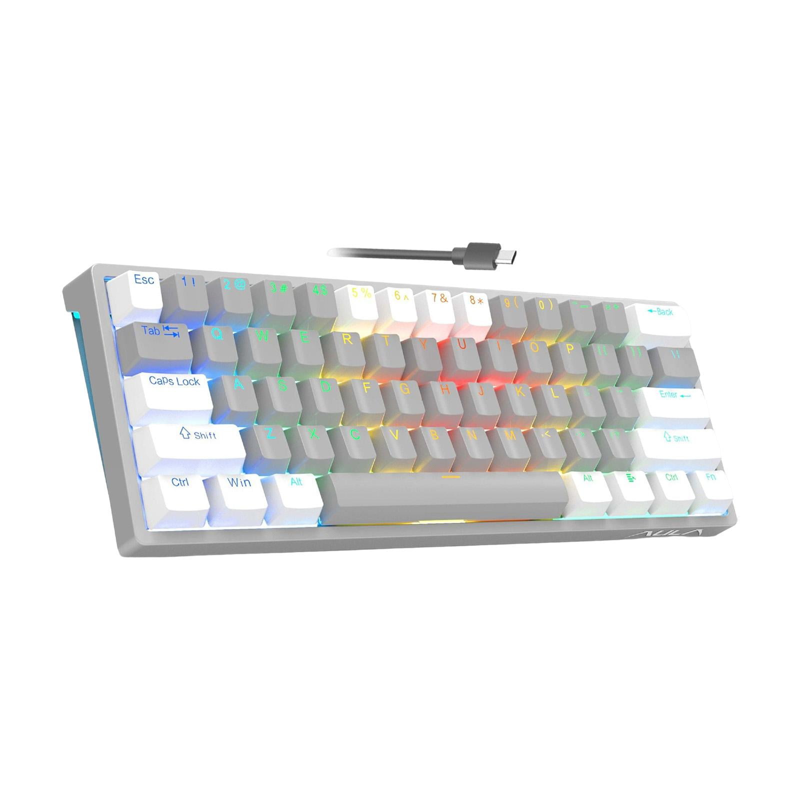 Durable Mechanical Gaming Keyboard Clear Characters Low Noise Ergonomic ...