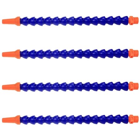 4 pcs 5/8" Flexible Coolant Pipe Plastic Cooling Tube Round Nozzle ...