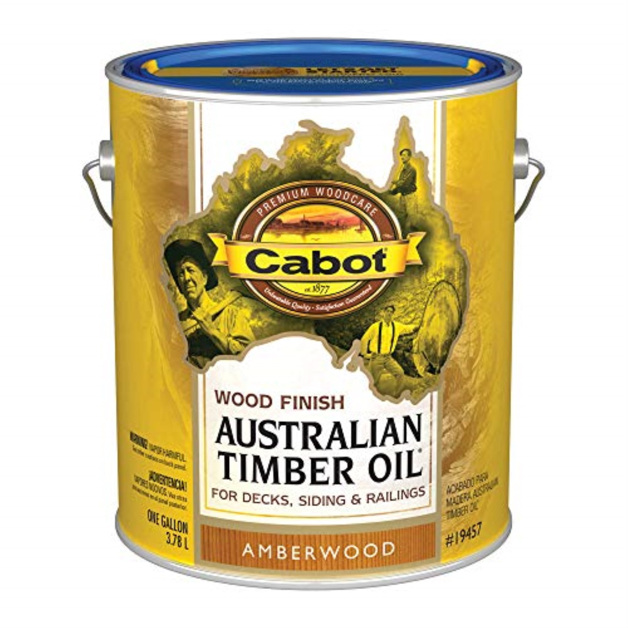 Cabot 81003 1 Gallon- Amberwood Australian Timber Oil Wood Finish ...