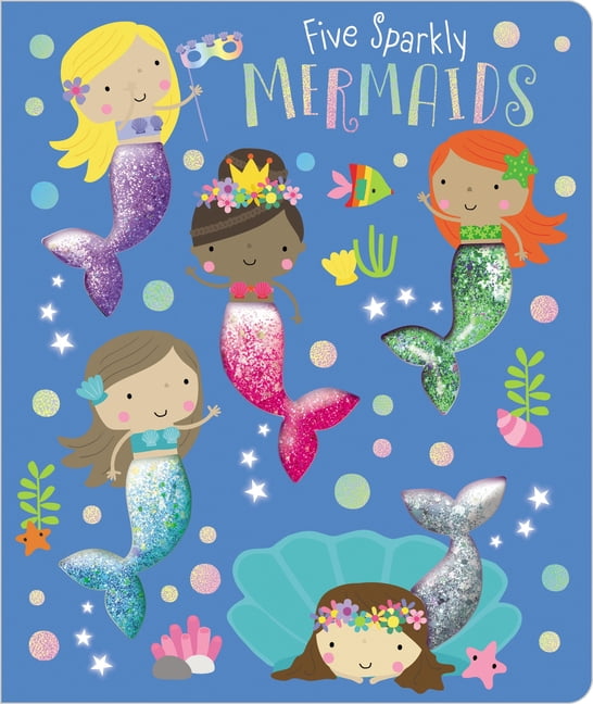 Five Sparkly Mermaids (Board book) - Walmart.com