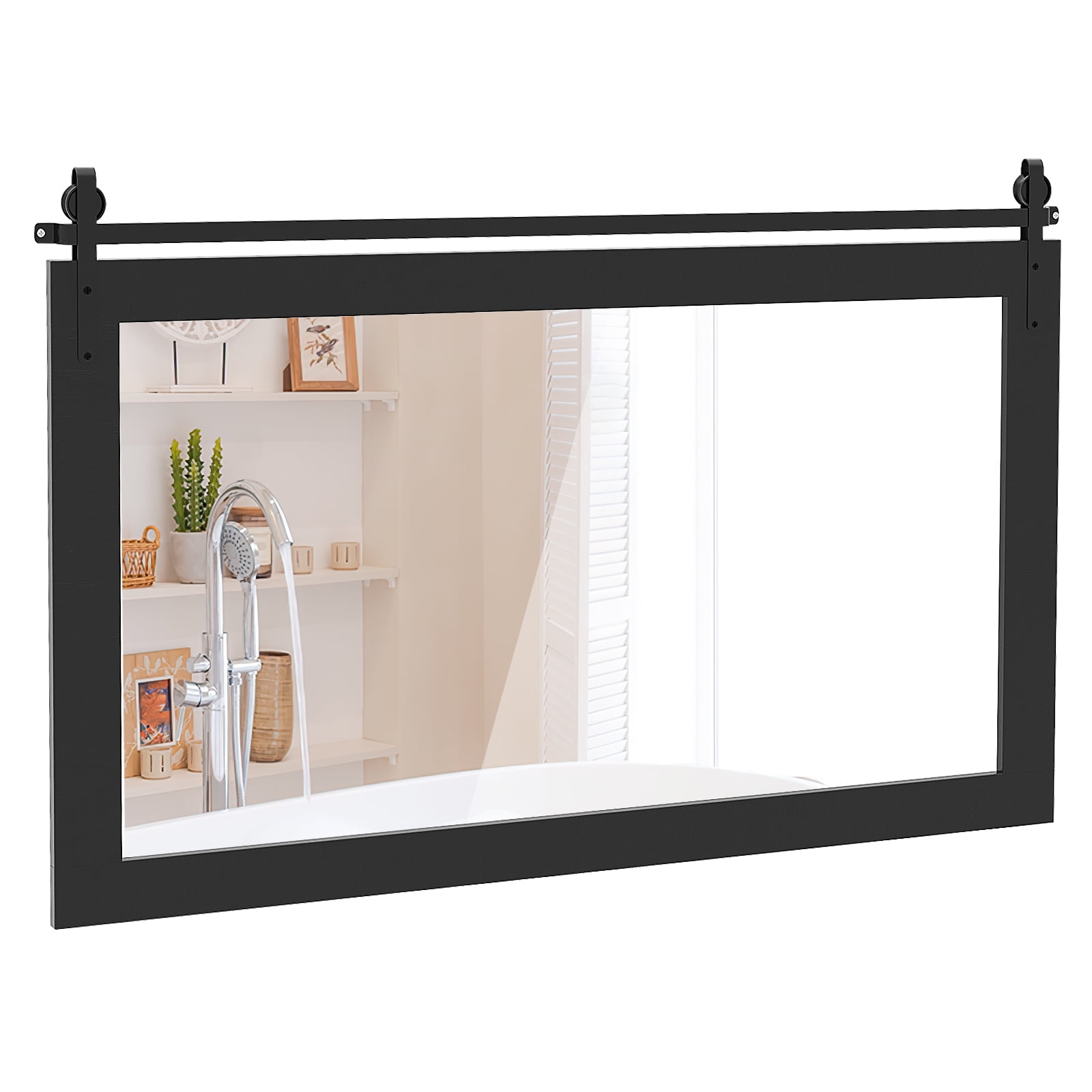 Click here for Gymax Farmhouse Bathroom Wall Mounted Mirror 40 X... prices