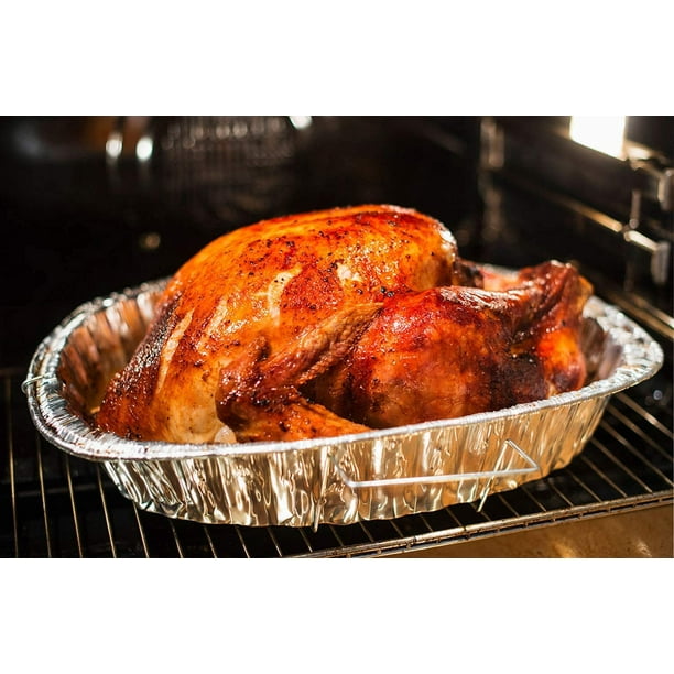 VeZee Disposable Oval Roasting Pan - Durable Turkey Roaster Pans Extra ... VeZee Disposable Oval Roasting Pan - Durable Turkey Roaster Pans Extra ...