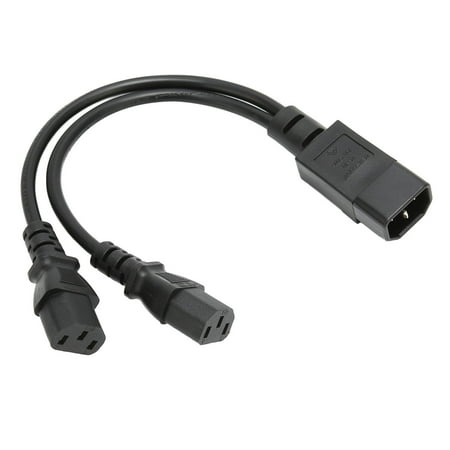 C14 To C13 Y Splitter Power Plug Cord, Single IEC320 C14 To Dual C13 ...