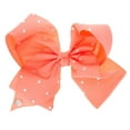 JoJo Siwa Large Cheer Hair Bow Coral Pink w/Clear Rhinestones - Walmart.com