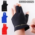 LEARNEVER Snooker Gloves Billiard 3 Left Three Finger Hand Open Glove ...