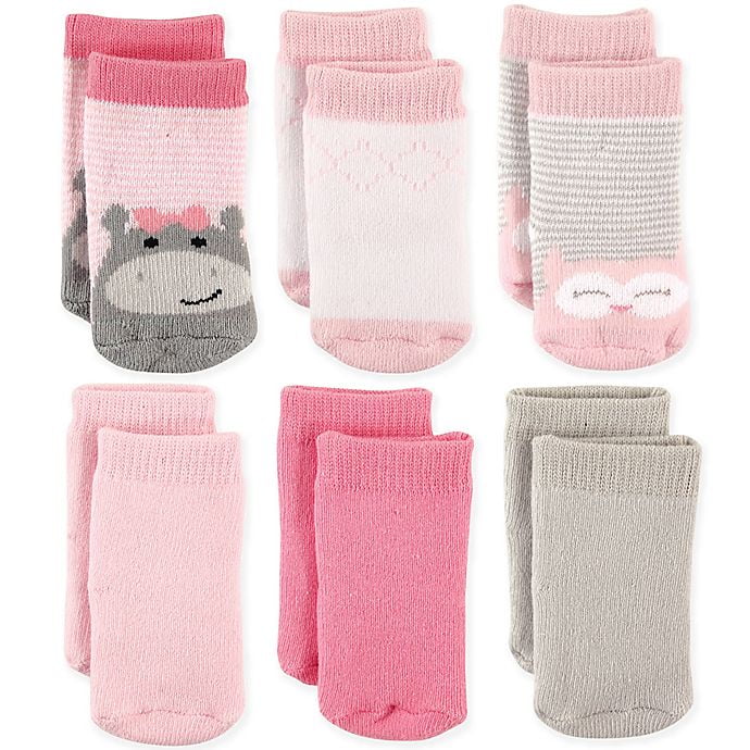 Animal Ankle Socks, 6-Pack (Baby Girls) - Walmart.com