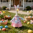 CREATITOY Easter Rabbit Costume for Porch Goose - Festive Decor ...