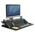 Lotus Sit-Stand Workstation 32.75w x 24.25d x 5.5 to 22.5h, Black ...