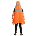 Seasons Construction Cone Costume for Adult, Black Light Responsive ...
