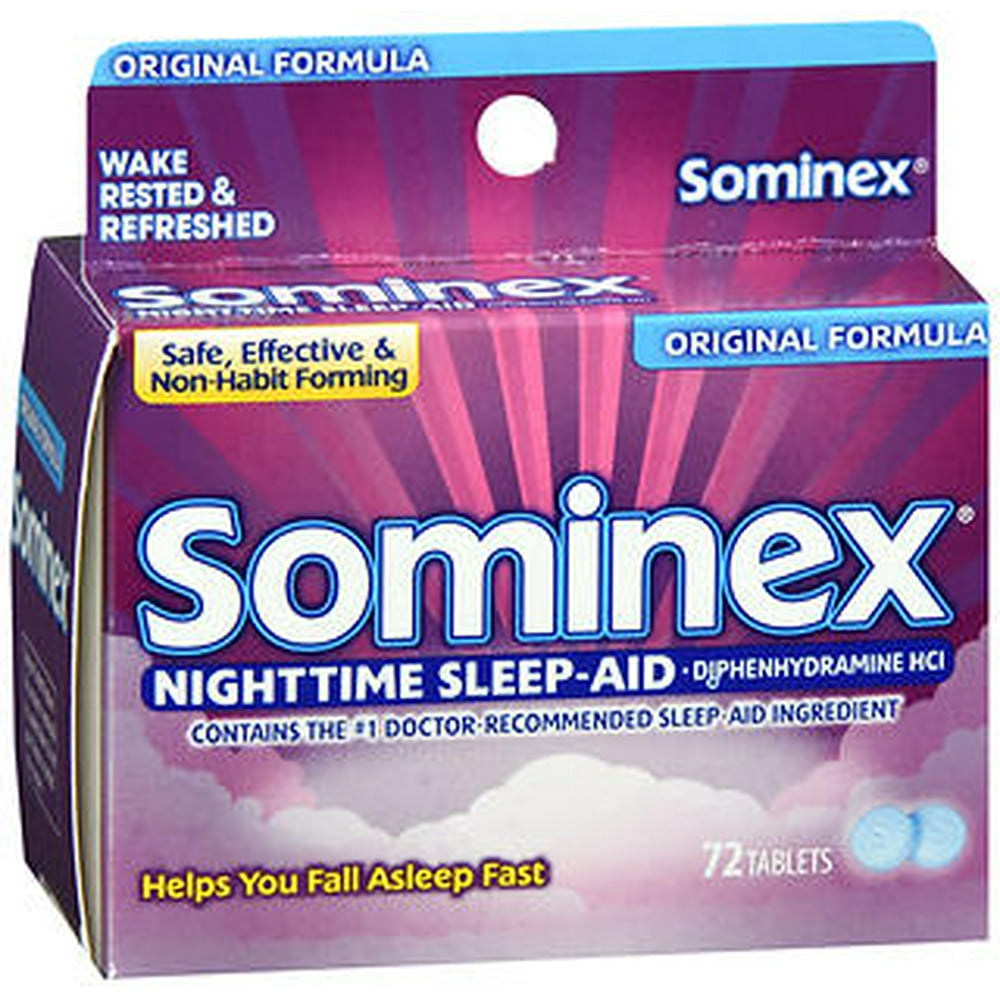 Sominex Original Formula Tablets, 72 ea - Walmart.com - Walmart.com