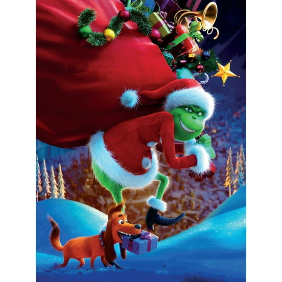 DIY 5D Full Round Diamond Painting Kit for Adults, The Grinch Design ...