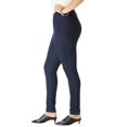 Roamans Womens Plus Size Skinny Leg Pull On Stretch Jean Elastic Waist