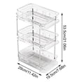 3-Tier Organizer & Storage Unit Stackable Bathroom Cabinet Organizer ...