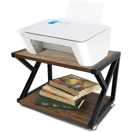 Desktop Printer Stand, Multipurpose Printer Stand with Storage for Home ...