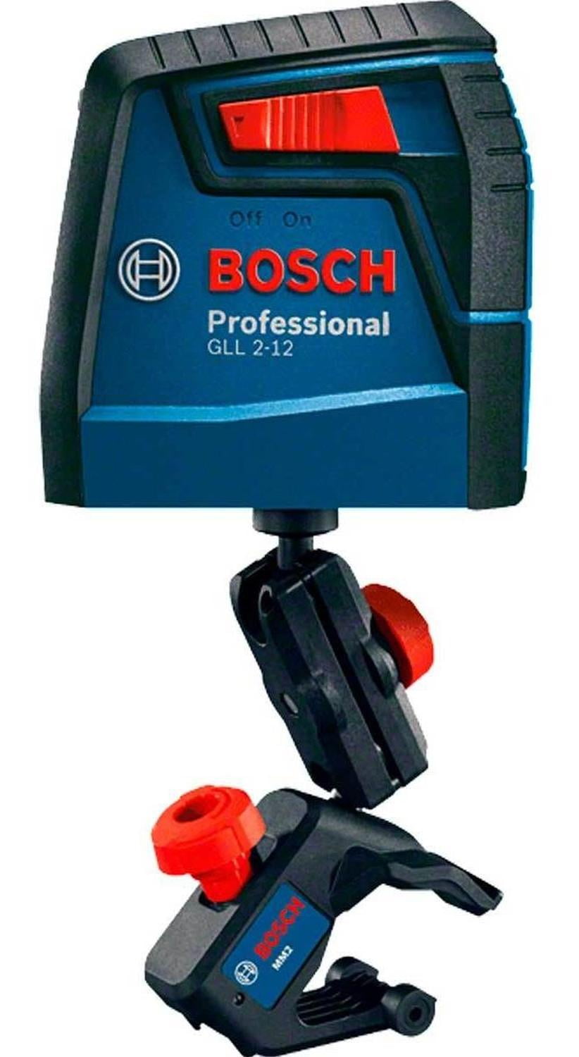 Nivel Laser Bosch Gll2-12 Rojo 2 Lineas Cruzadas 12m + Base BOSCH GLL 2 ...