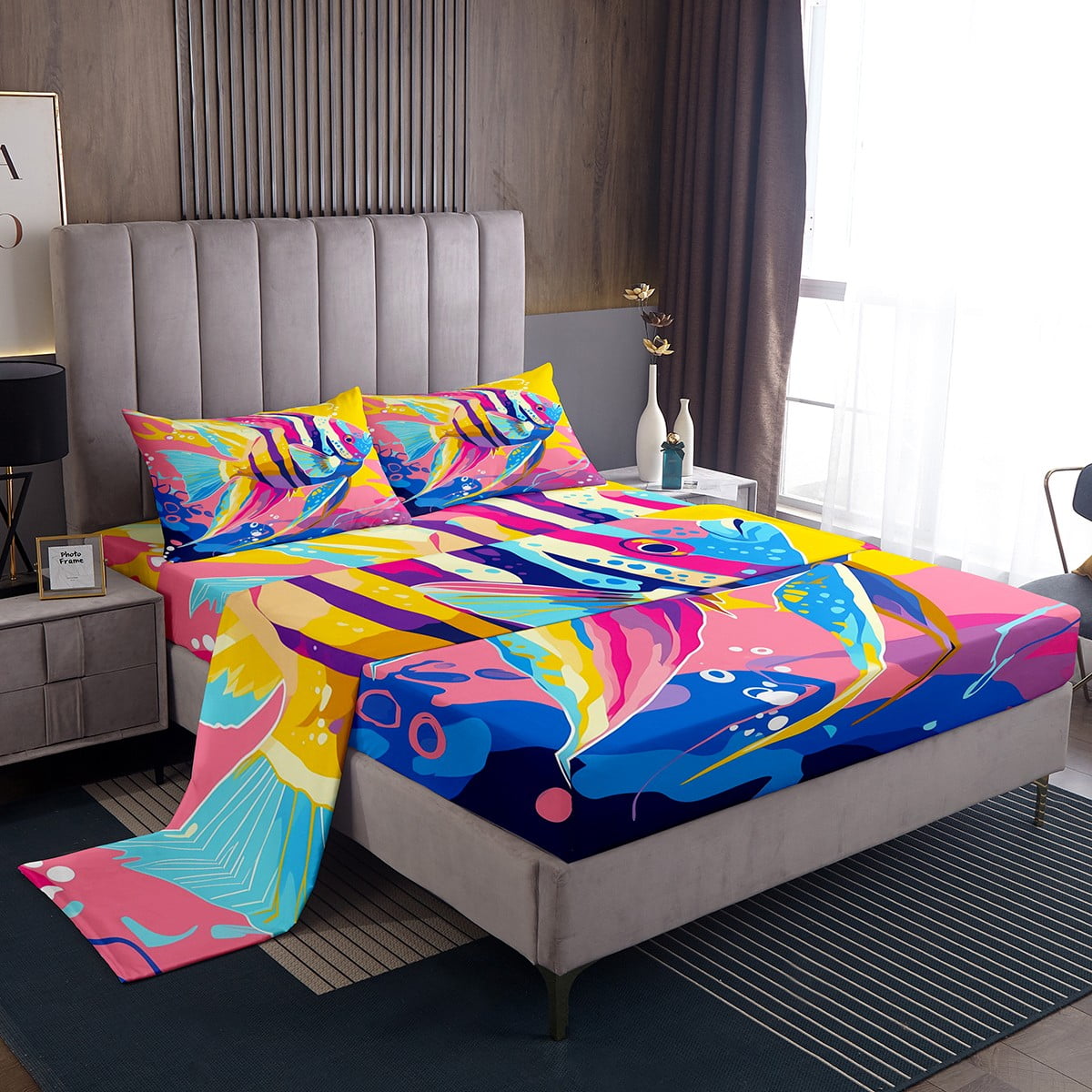 Click here for Yst Fish Sheets Cartoon Sealife Aquatic Animal Que... prices