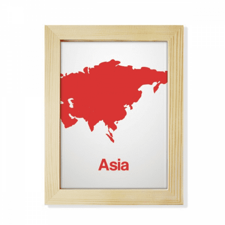 Red Asia Illustration Map Pattern Desktop Adorn Photo Frame Display Art ...