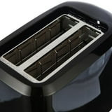Mainstays 2 Slice Wide Slot Toaster with Crumb Tray, Black, TA1057 ...