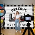 Welcome to Our Farm House Photography Backdrop 10x8FT, Red Barn Vintage ...